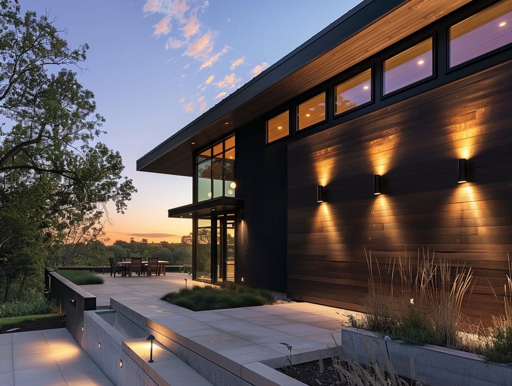 20 Outdoor Wall Lighting Ideas for House Exterior Illumination and ...