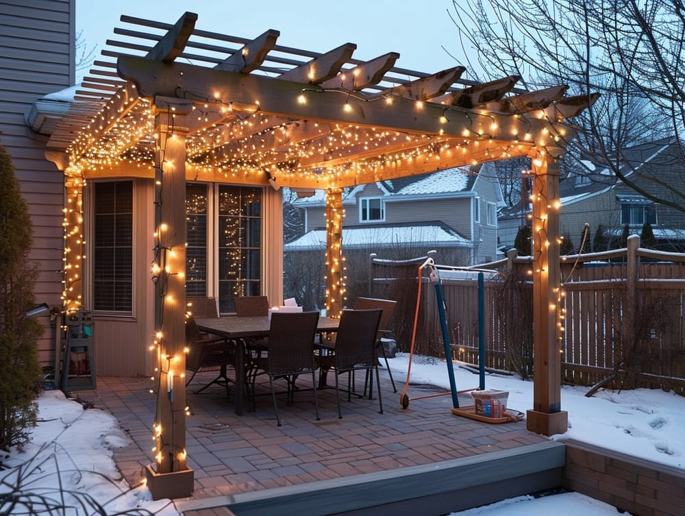 18 Pergola Lighting Ideas for Your Yard | Garden.Lighting
