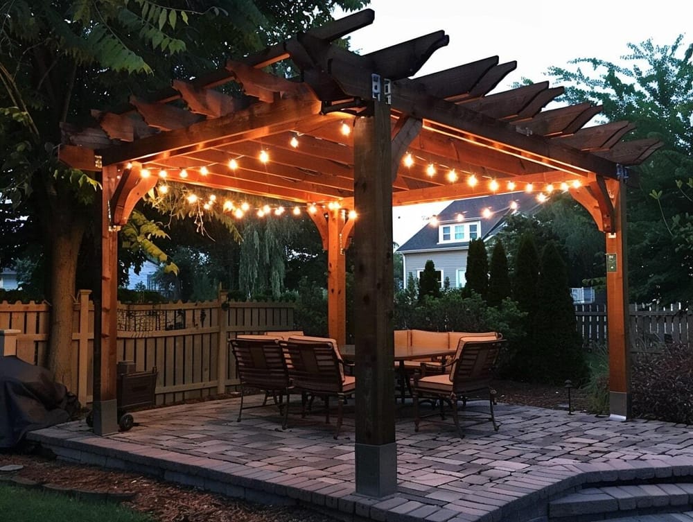 18 Pergola Lighting Ideas for Your Yard | Garden.Lighting