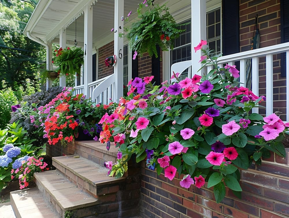 21 Charming Front Porch Flower Ideas | Garden.Lighting