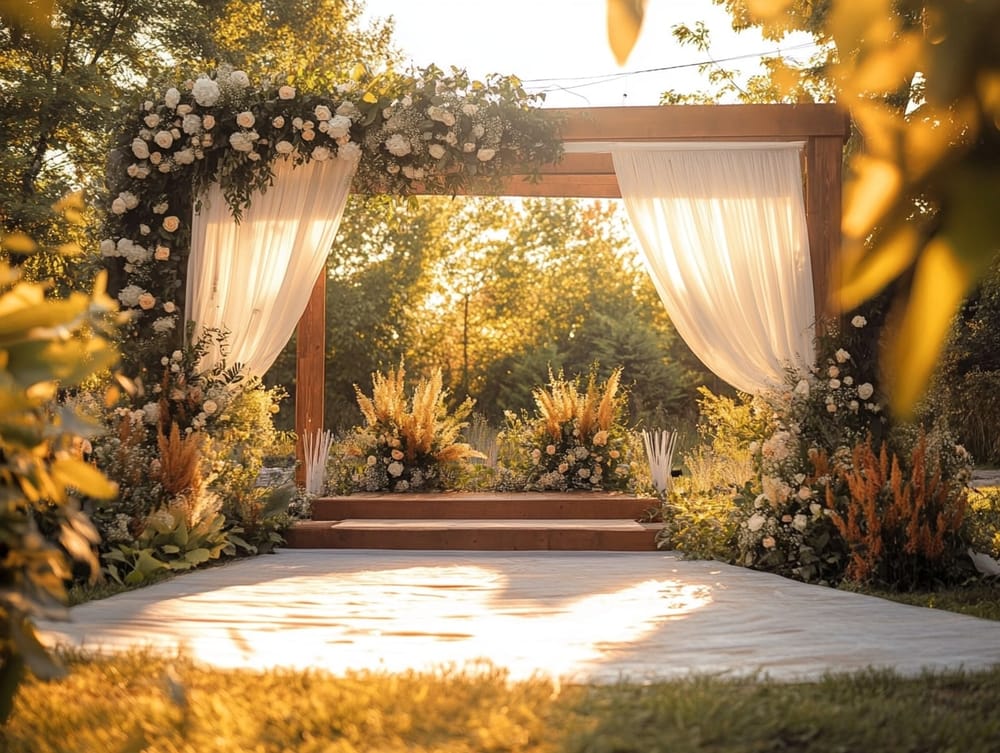 20 Outdoor Wedding Stage Design Ideas | Garden Lighting