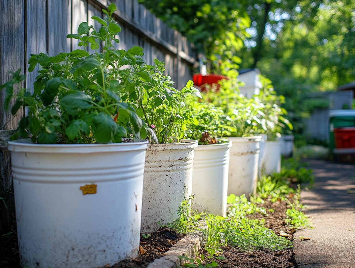 15 Expert Tips for Bucket Gardening | Garden Lighting