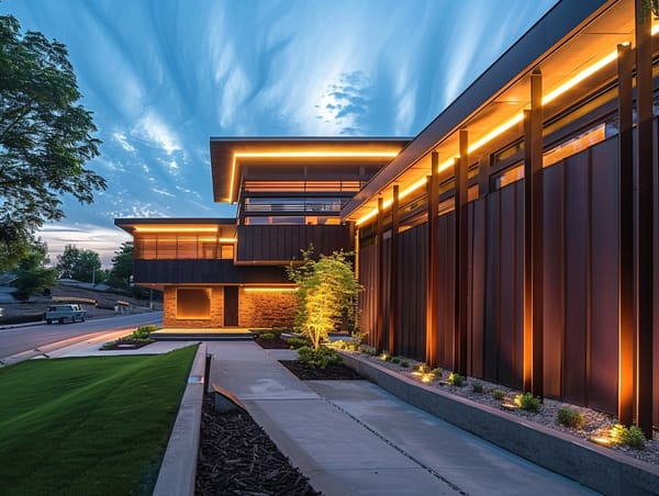 21 Modern Front of the House Lighting Ideas | Garden.Lighting