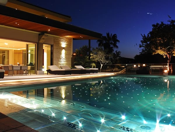 20 Pool Lighting Ideas for Your Yard | Garden.Lighting