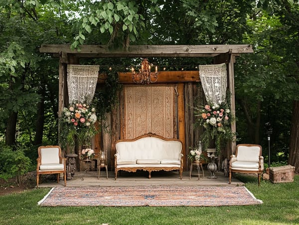 20 Outdoor Wedding Stage Design Ideas | Garden Lighting