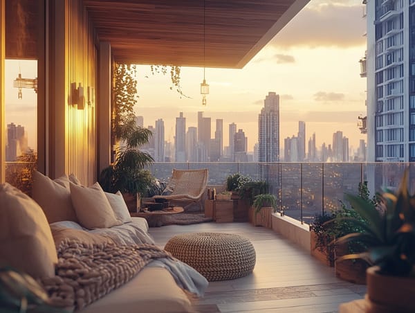 15 Large Balcony Design Ideas | Garden Lighting